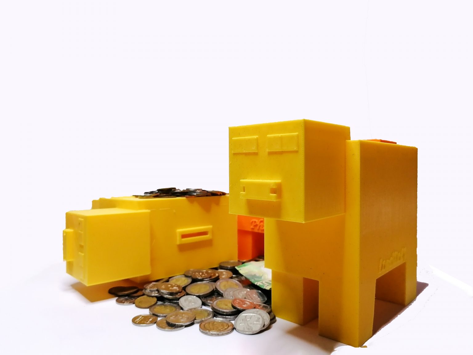Personalised Minecraft Piggy Bank – 3D POD